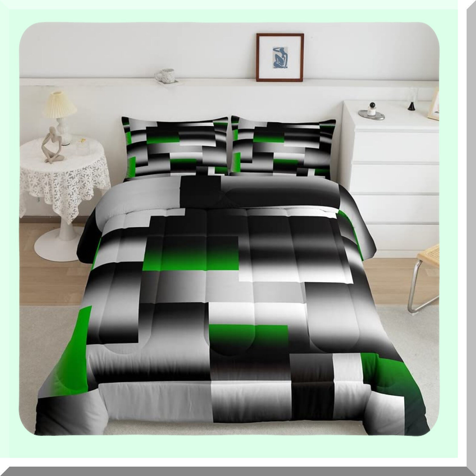 Orren Ellis Geometric Artistry Comforter Set - Modern Abstract Design ...