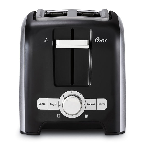 Oster 2 Slice Toaster with Extra-Wide Slots in Brushed Stainless Steel ...