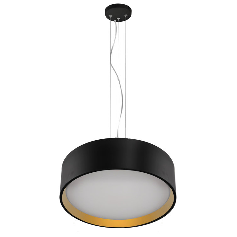 Ebern Designs Fhyn 1 - Light LED Drum Pendant | Wayfair.co.uk
