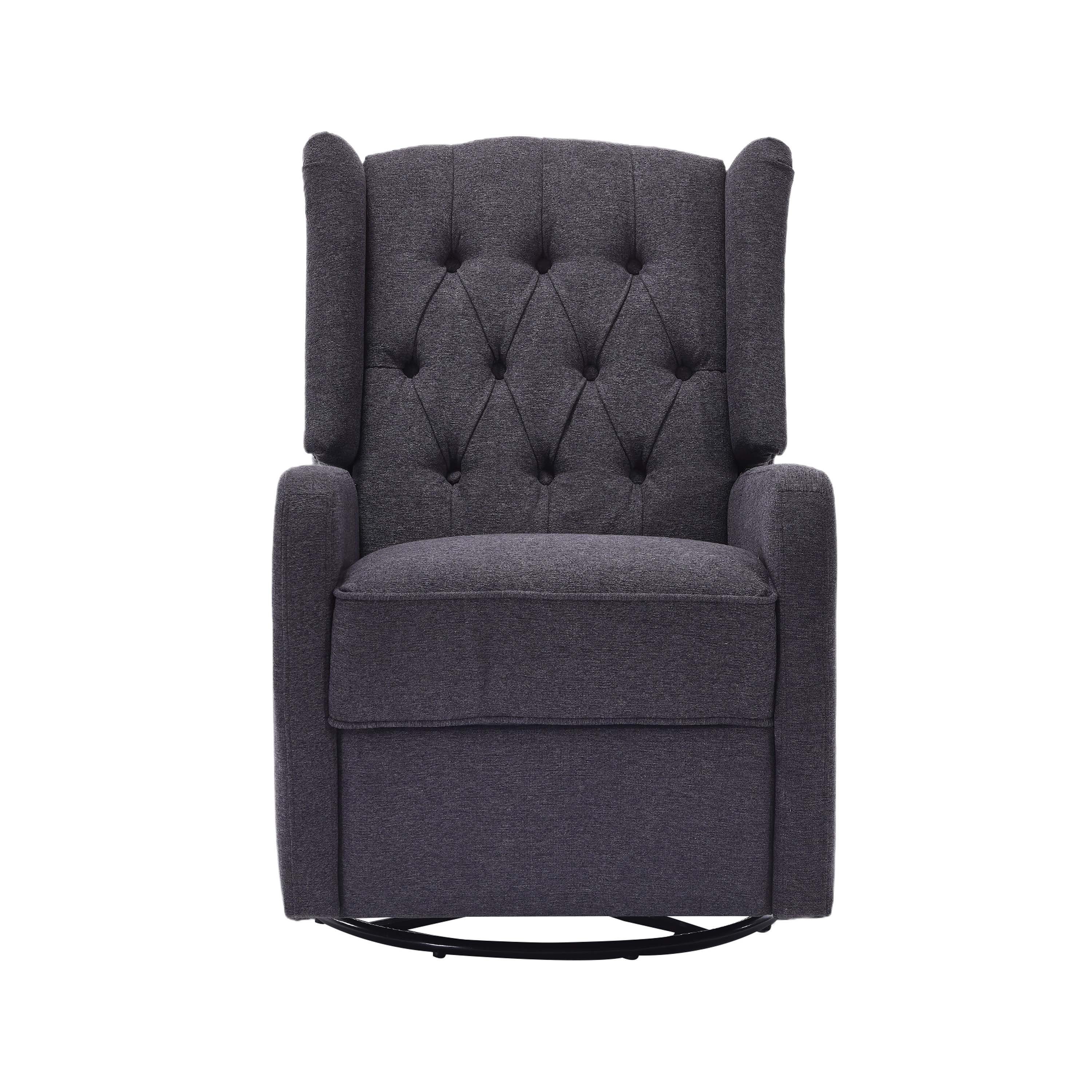 Red Barrel Studio® COOLMORE Rocking Recliner Chair,360 Degree Swivel ...
