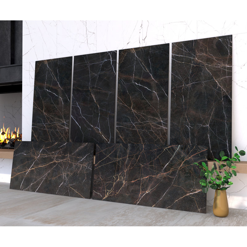 Mirrella 24" x 47" Porcelain Wall & Floor Tile | Perigold