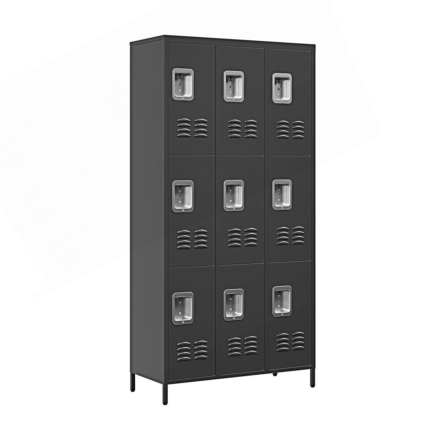 WFX Utility™ 9 Door Lockers With Lock, Storage Locker Cabinet, Accent ...