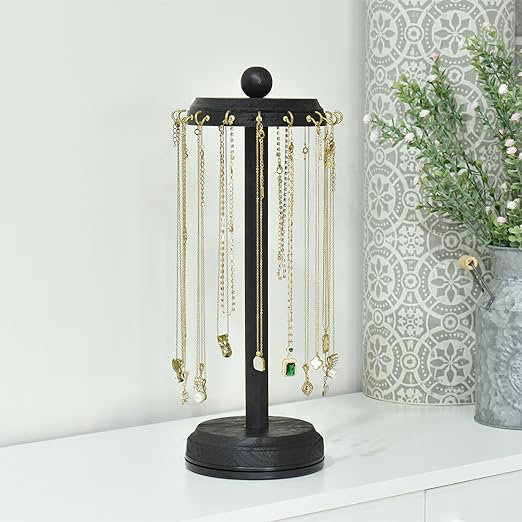 Williston Forge Joscelyn Rotating Necklace Holder Organizer | Wayfair