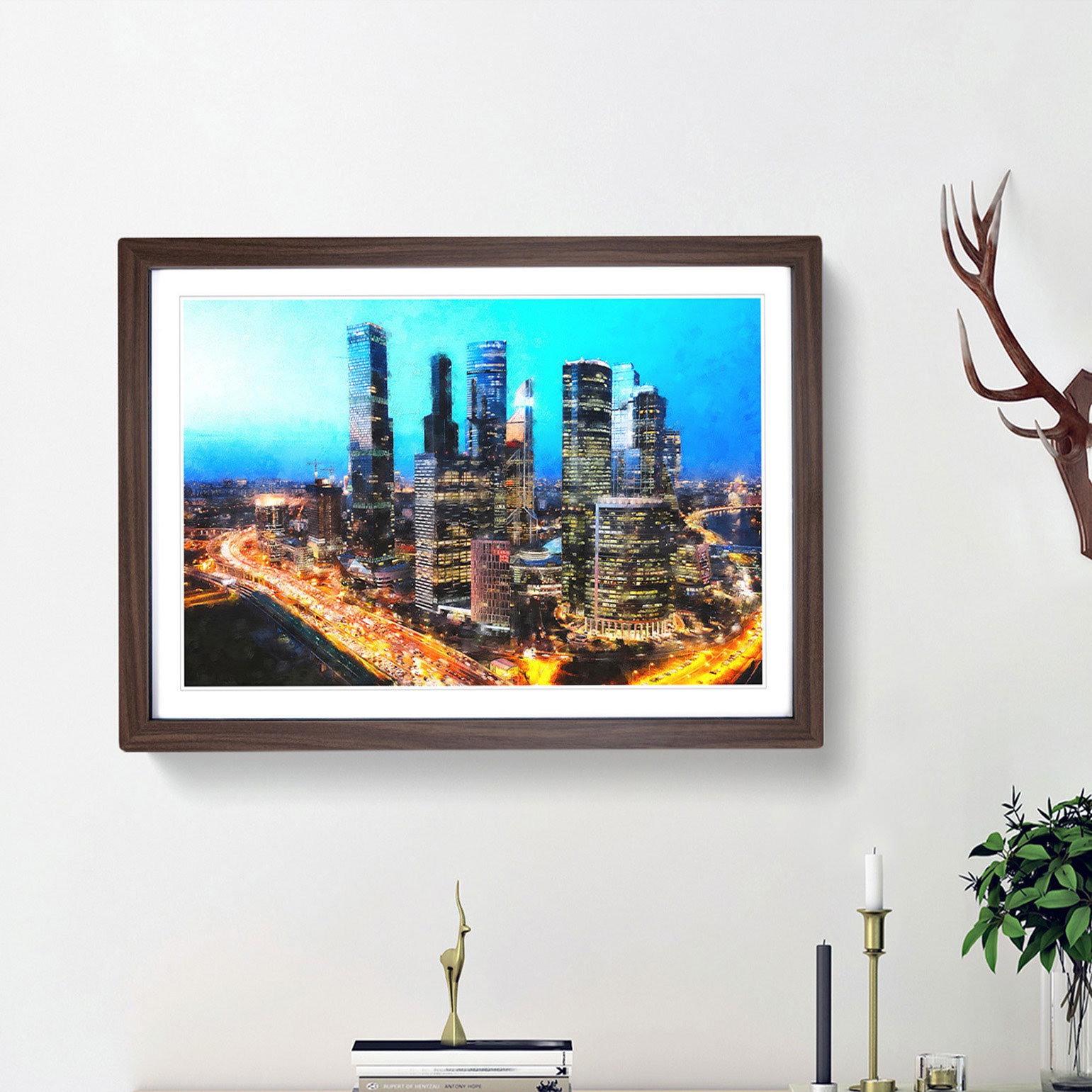 East Urban Home Moscow Russia Skyline - Picture Frame Graphic Art Print ...