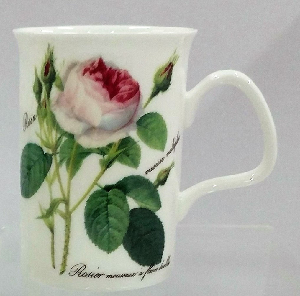 August Grove® Jody Redoute Rose Bone China Coffee Mug | Wayfair