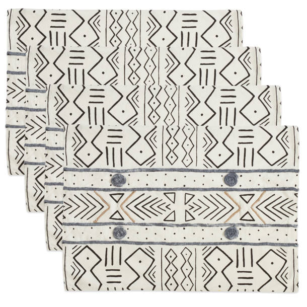 Union Rustic Gillispie Rectangle Geometric Cotton Table Runner ...