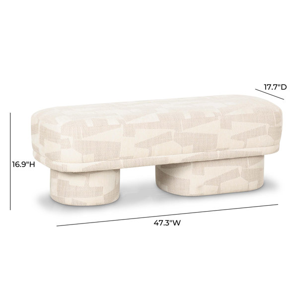 Wade Logan Elanora Jacquard Bench - Wayfair Canada