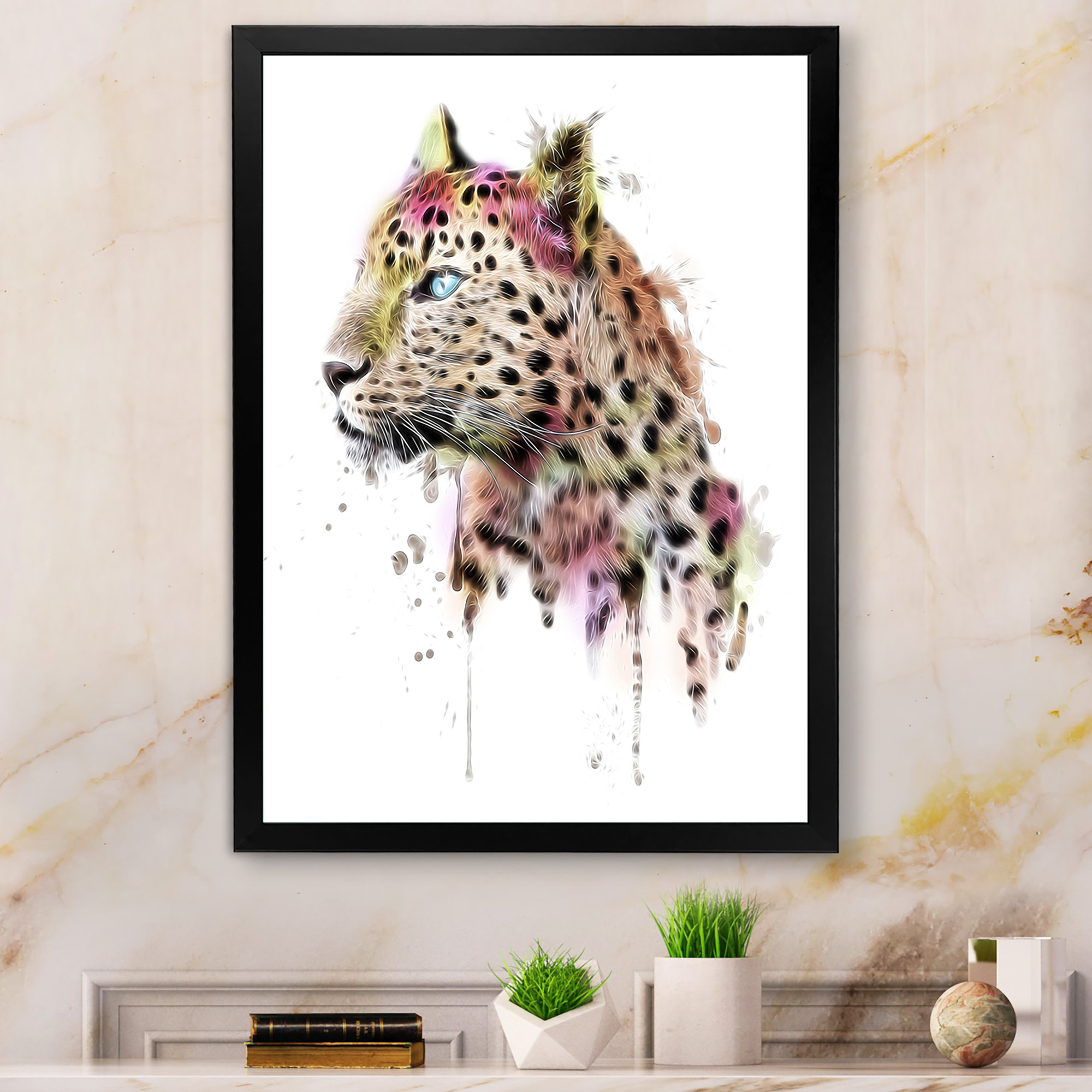 Dakota Fields Colourful Colourful Leopard Portrait VI - Children''s Art ...