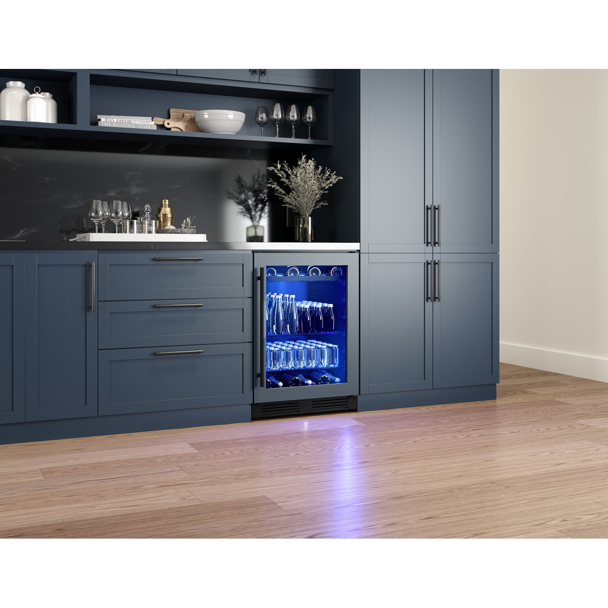 Zephyr Presrv 24" 7-Bottle and 108-Can Single Zone Panel-Ready Beverage ...