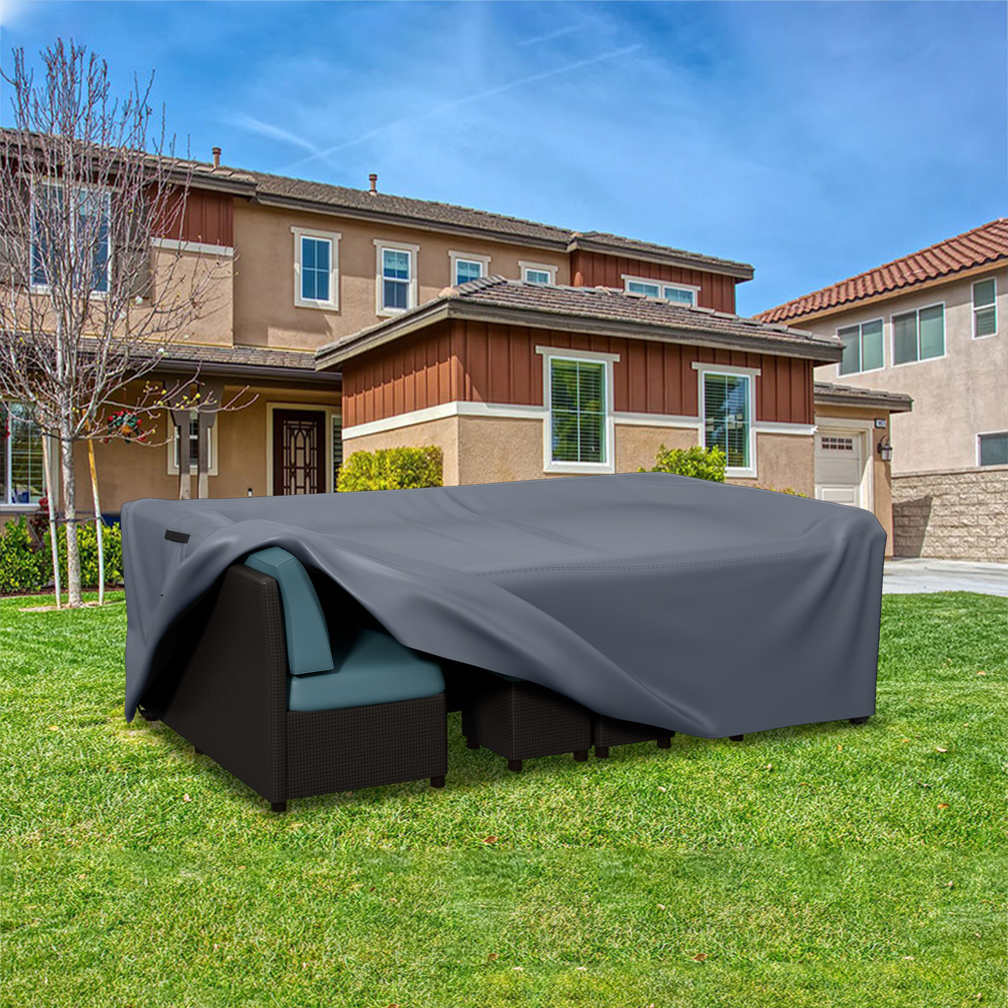 Arlmont & Co. Durable Outdoor Furniture Cover Waterproof UV Protection ...