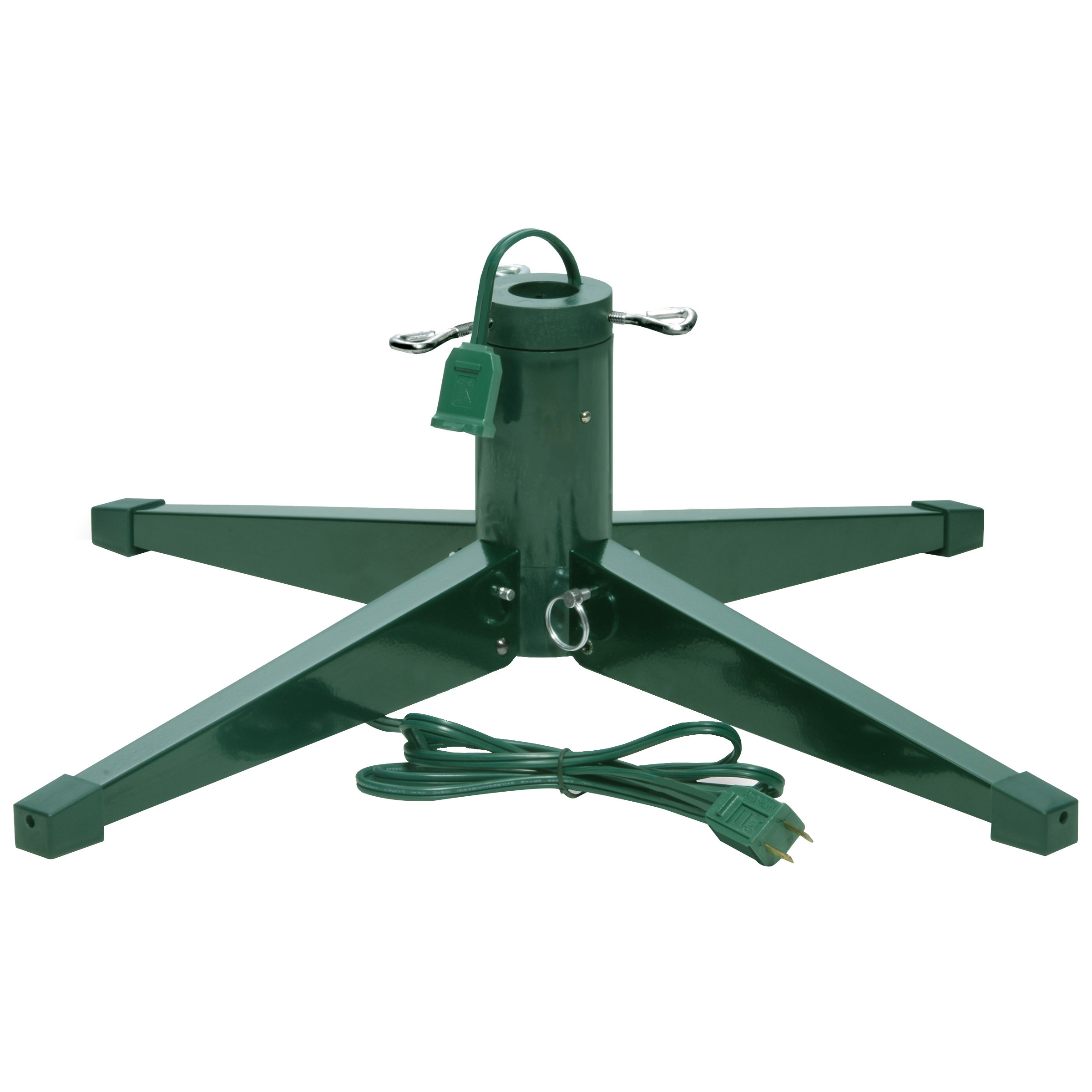 National Tree Co. Steel Rotating Tree Stand For Max. Tree Height 6 - 7. ...