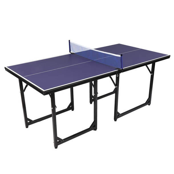 GoSports Foldable Indoor/Outdoor Table Tennis Table with Paddles and ...
