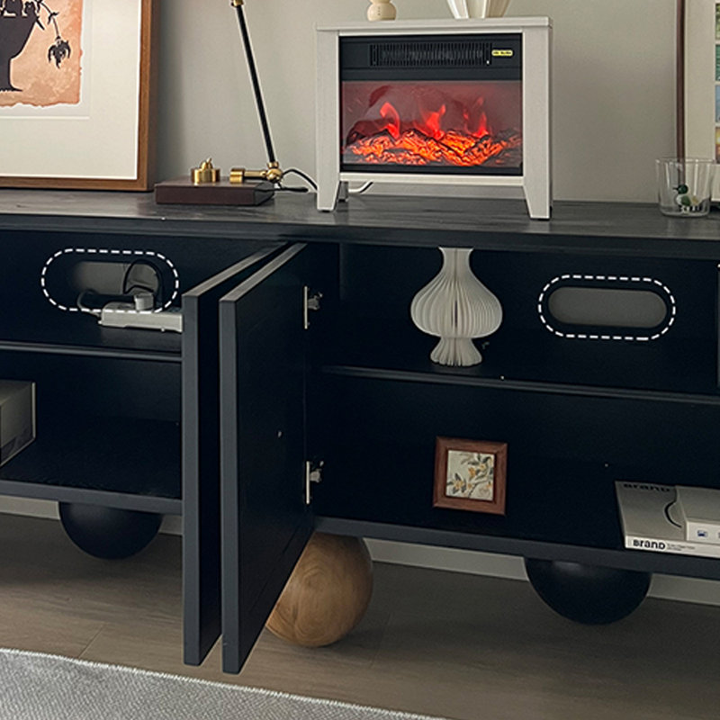 Trentastic Trails Vintage style shell cabinet door TV stand | Wayfair