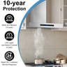Fuhuoso 30 inch 900 CFM Ducted Wall Mount Range Hood 4 Speed Quiet ...