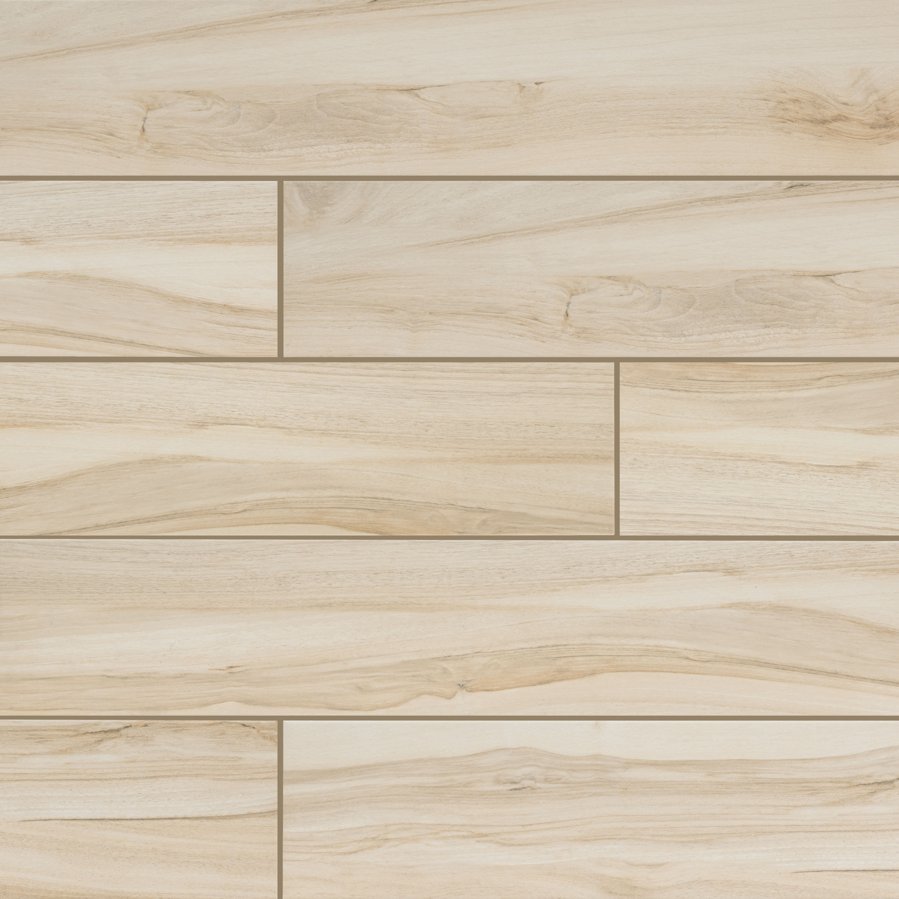 Ackland Aspenwood Ardenmere 9 in. x 48 in. Matte Porcelain Wood Look ...
