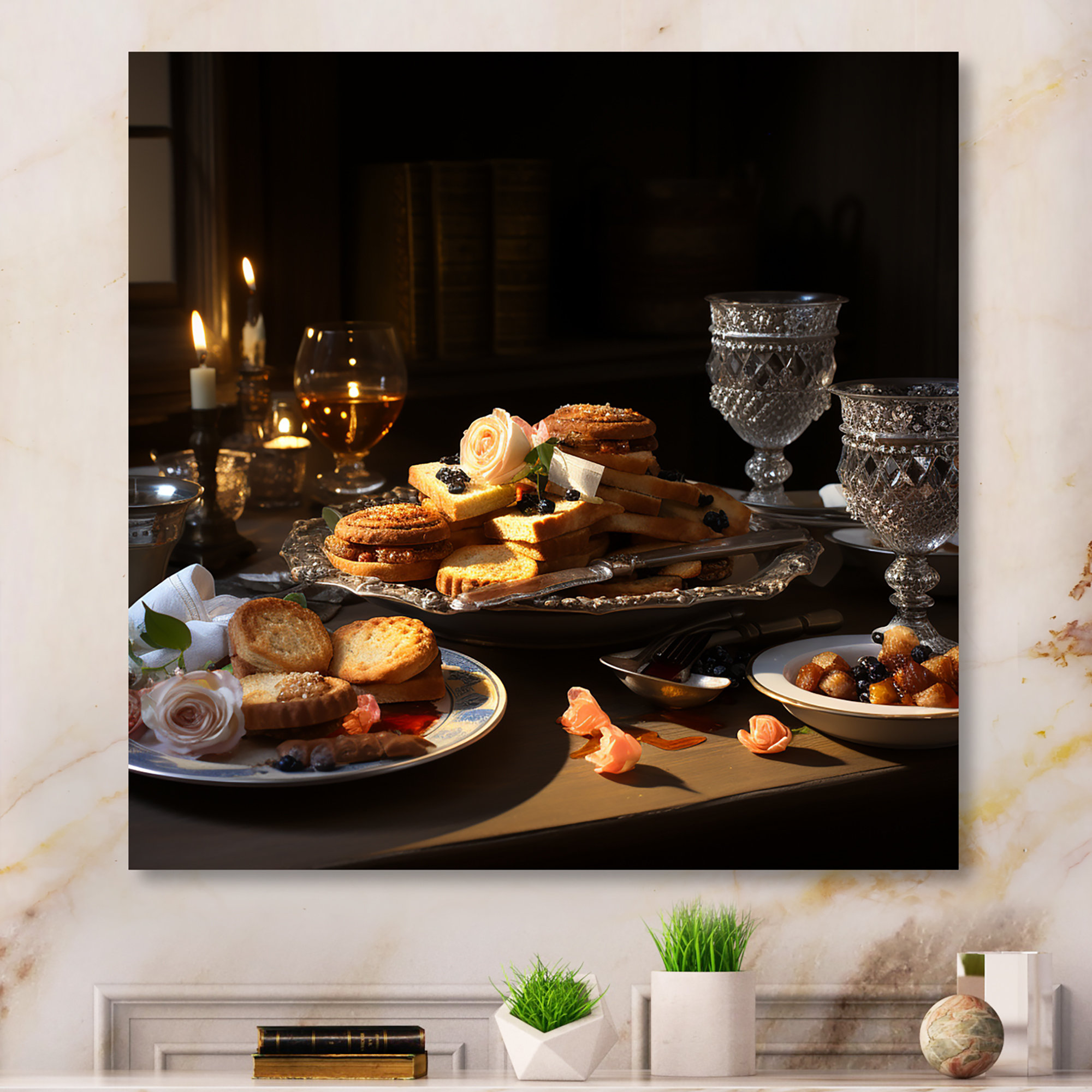 Ebern Designs Judaism Matzah Passover Feast III - Print | Wayfair