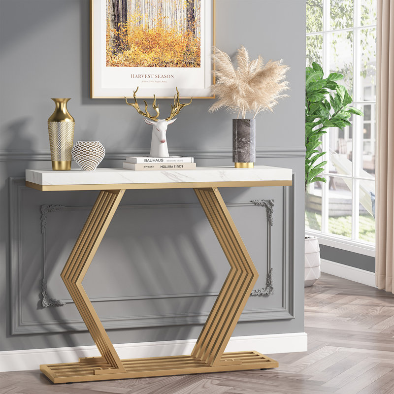 15 The Cool & Best Gold Entryway Tables In 2024