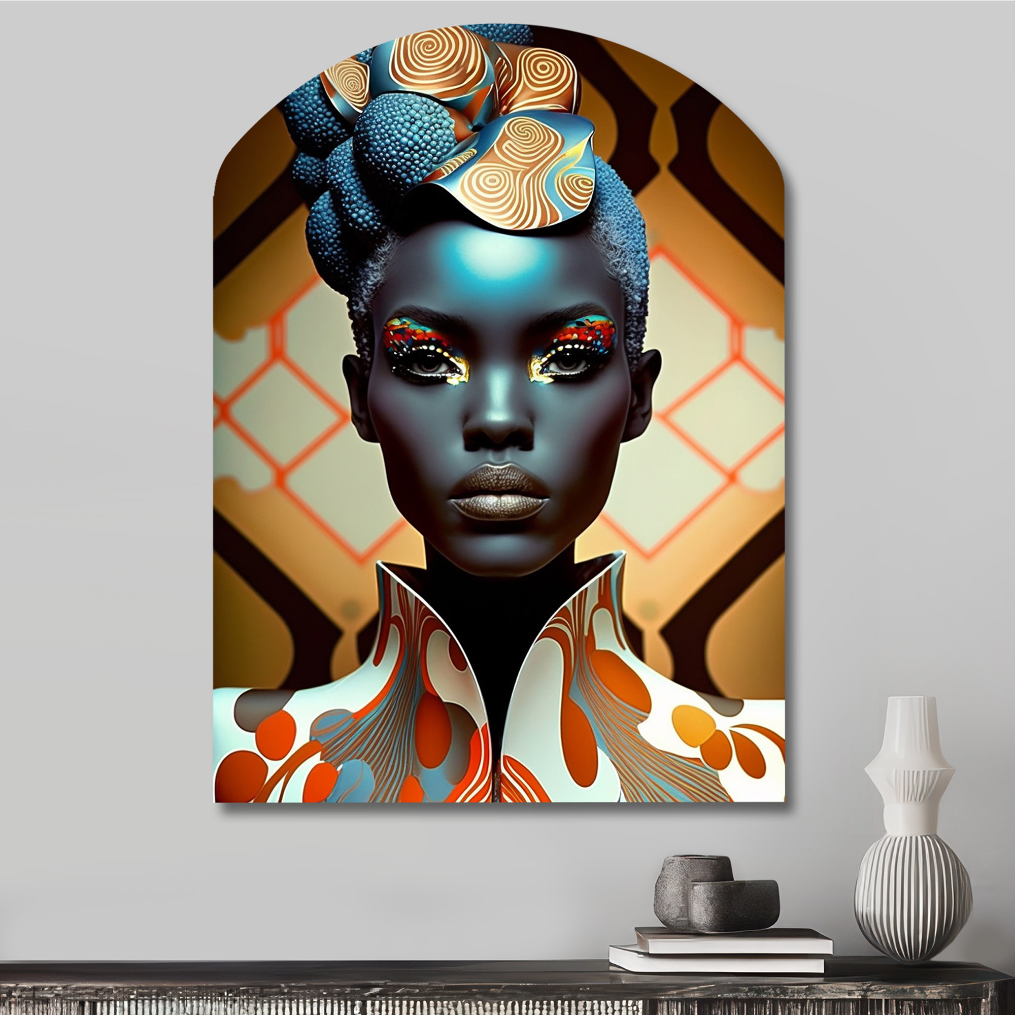 Design Art Avant-Garde Elegant African Woman IV - African American Arch ...