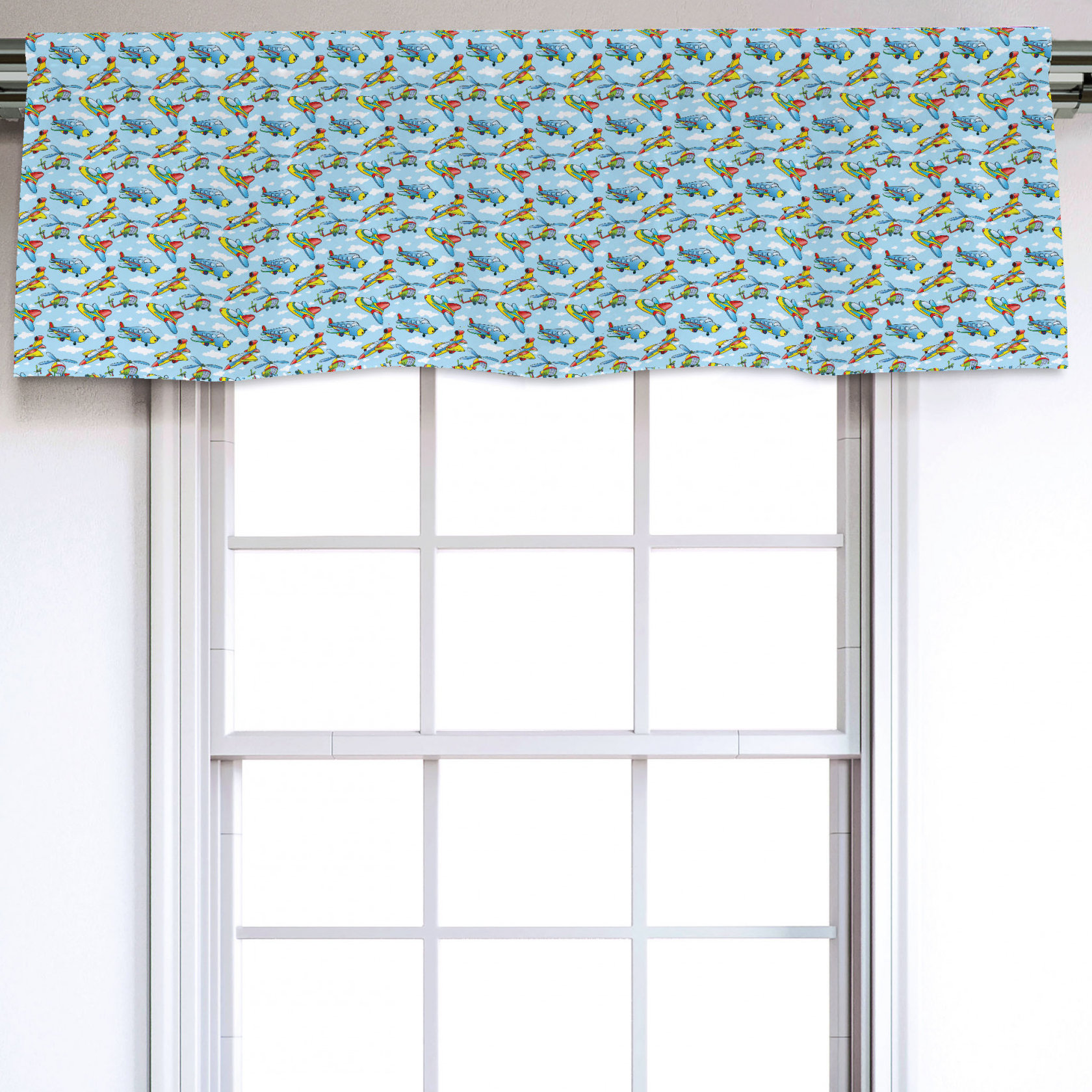 Ambesonne Plane 54" Window Valance | Wayfair
