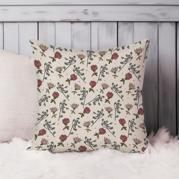 Red Barrel Studio® Avaughn Floral Reversible Pillow Cover | Wayfair