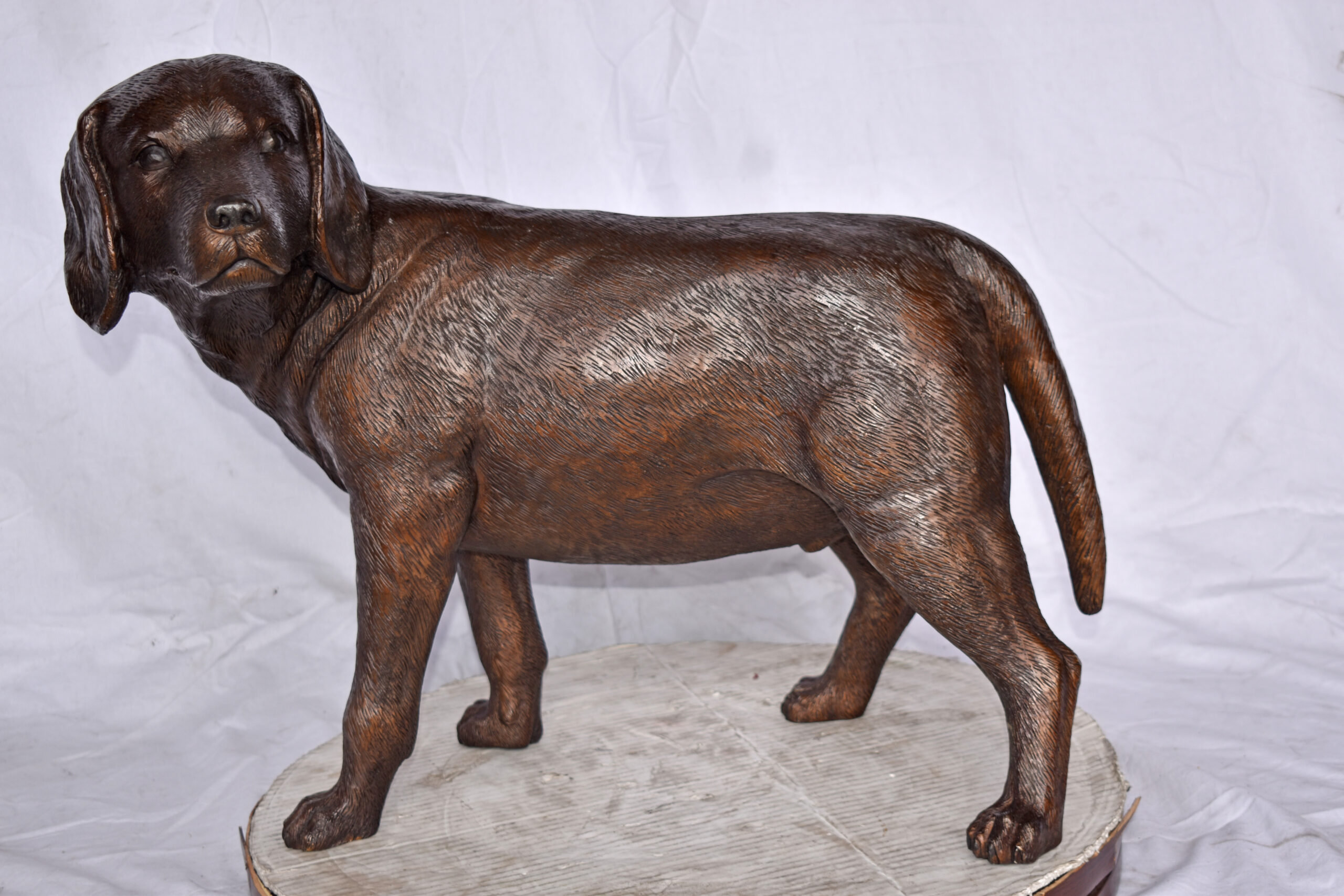 Wildon Home® Orenda Beagle Dog Standing Made of Bronze, Statue - Size ...