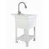 UTILITYSINKS Plastic 24" Compact Workshop Freestanding Laundry Sink ...