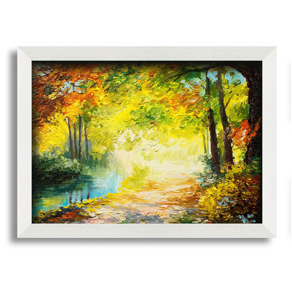 Alpen Home Girault Handed Woodland Scene - Single Picture Frame Art ...