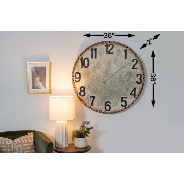 Cooper Classics Lara Oversized 36" Wall Clock & Reviews | Perigold