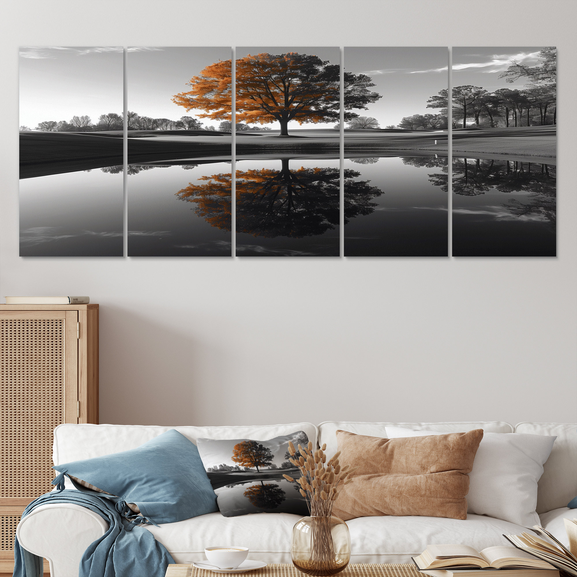 Latitude Run® Elegant Autumn Country Club Tree Escape - Country Clubs ...