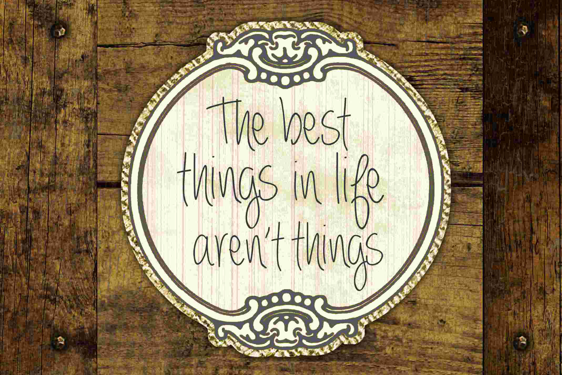 Trinx Best Life Things - Wrapped Canvas Textual Art | Wayfair
