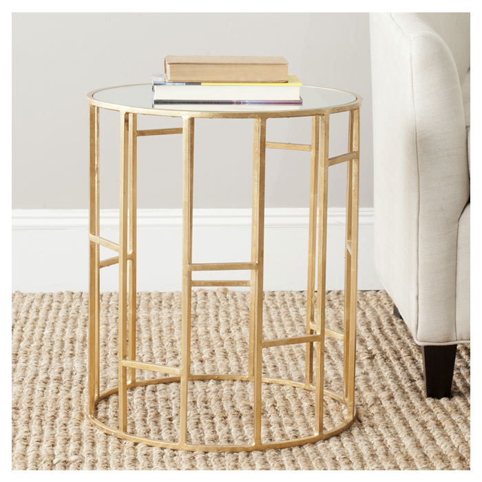 Mercer41 Oxendine Mirrored Glass Top End Table & Reviews | Wayfair