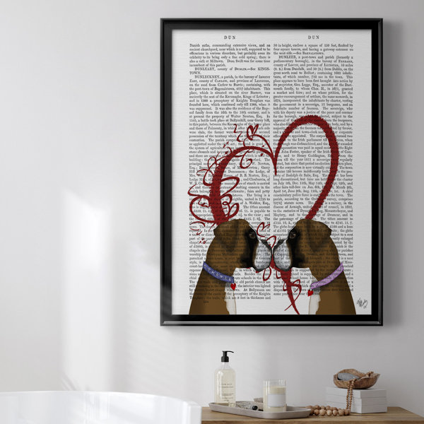 Trinx Boxer Love Framed On Canvas Print - Wayfair Canada