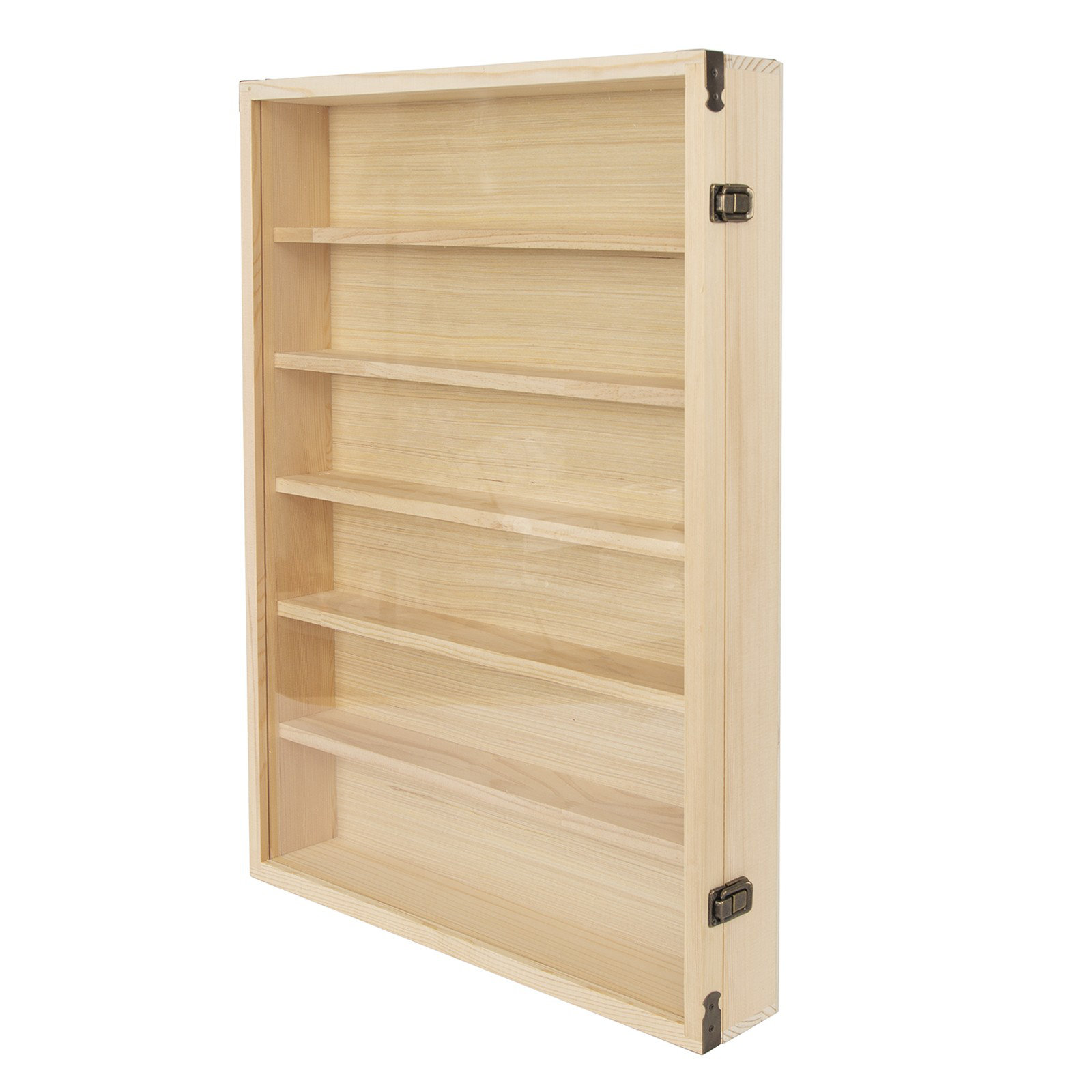 Rebrilliant 6-Tier Solid Wood Wall Display Acrylic Door for Car Model ...