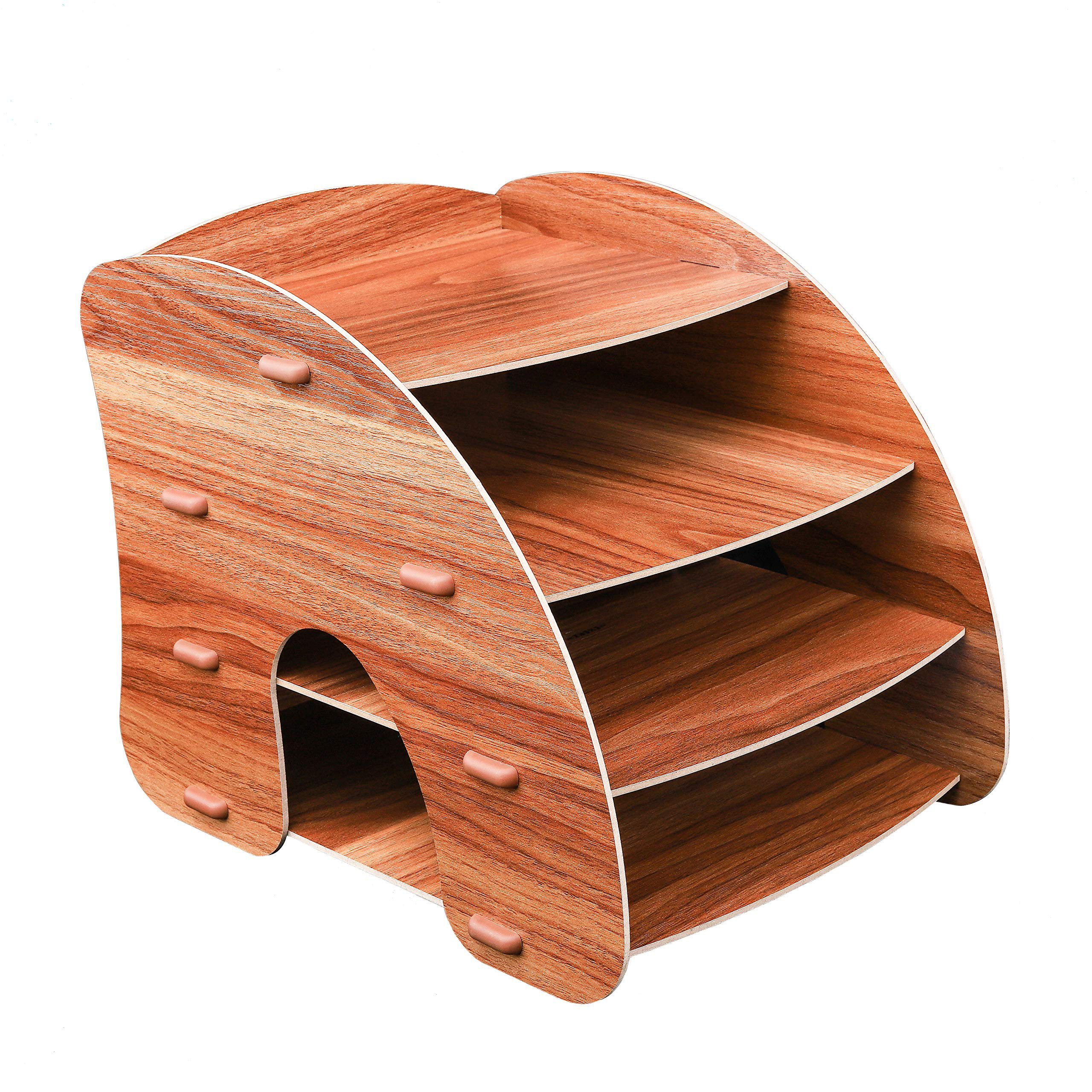 Metro Lane Wooden Paper Sorter 4 Layers Desk File Storage- Assembly ...