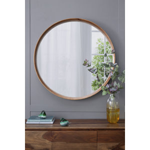 Latitude Run® Wayne Wood Accent Mirror | Wayfair