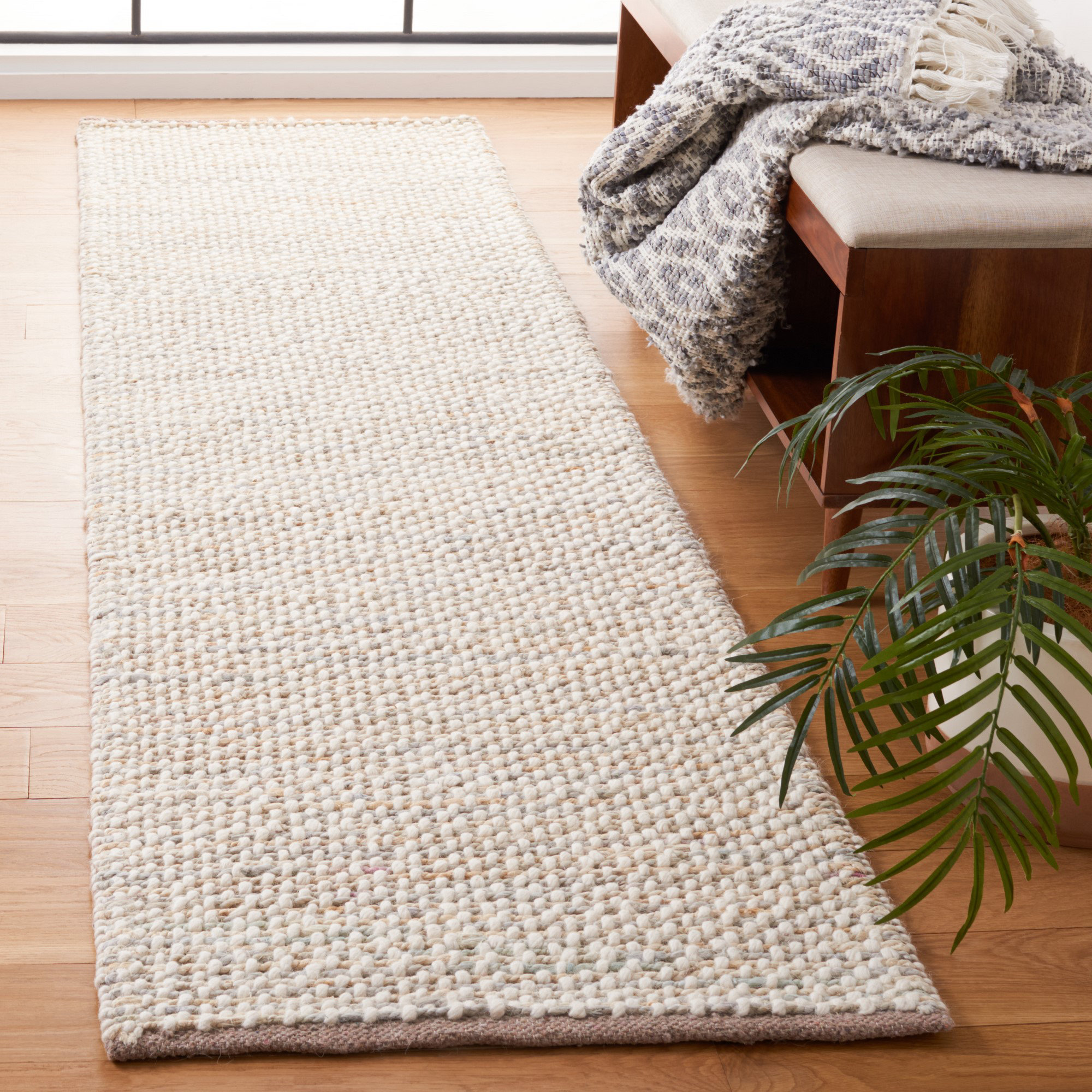 Wade Logan Charvik Handmade Area Rug in Natural/Light Grey - Wayfair Canada