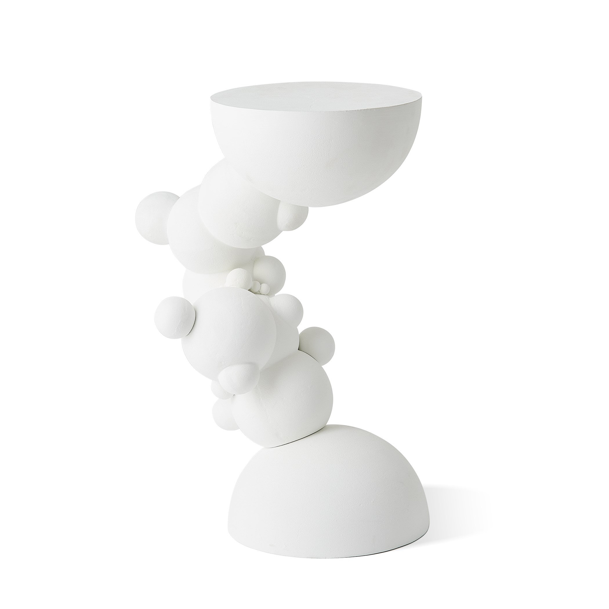 Global Views Bubbles Side Table-Matte White | Perigold