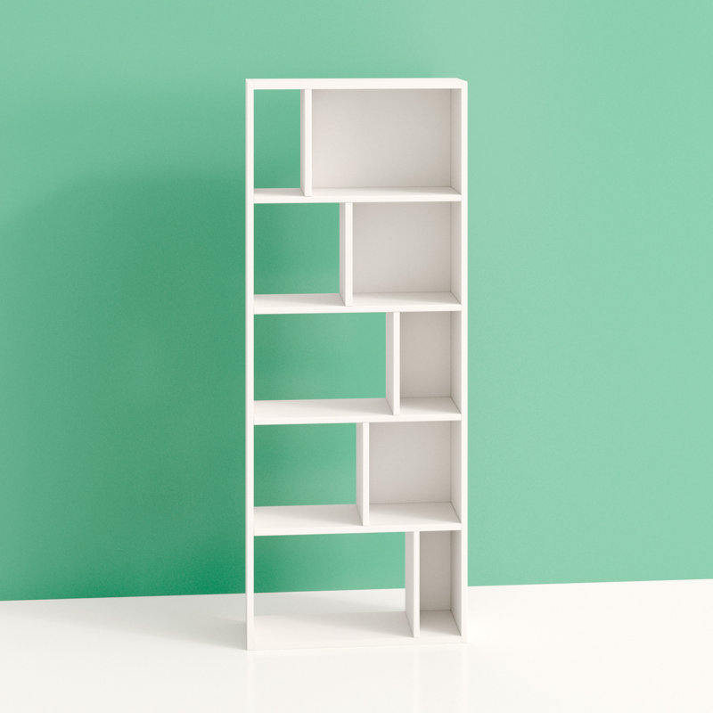 East Urban Home Geometric Bookcase & Reviews | Wayfair