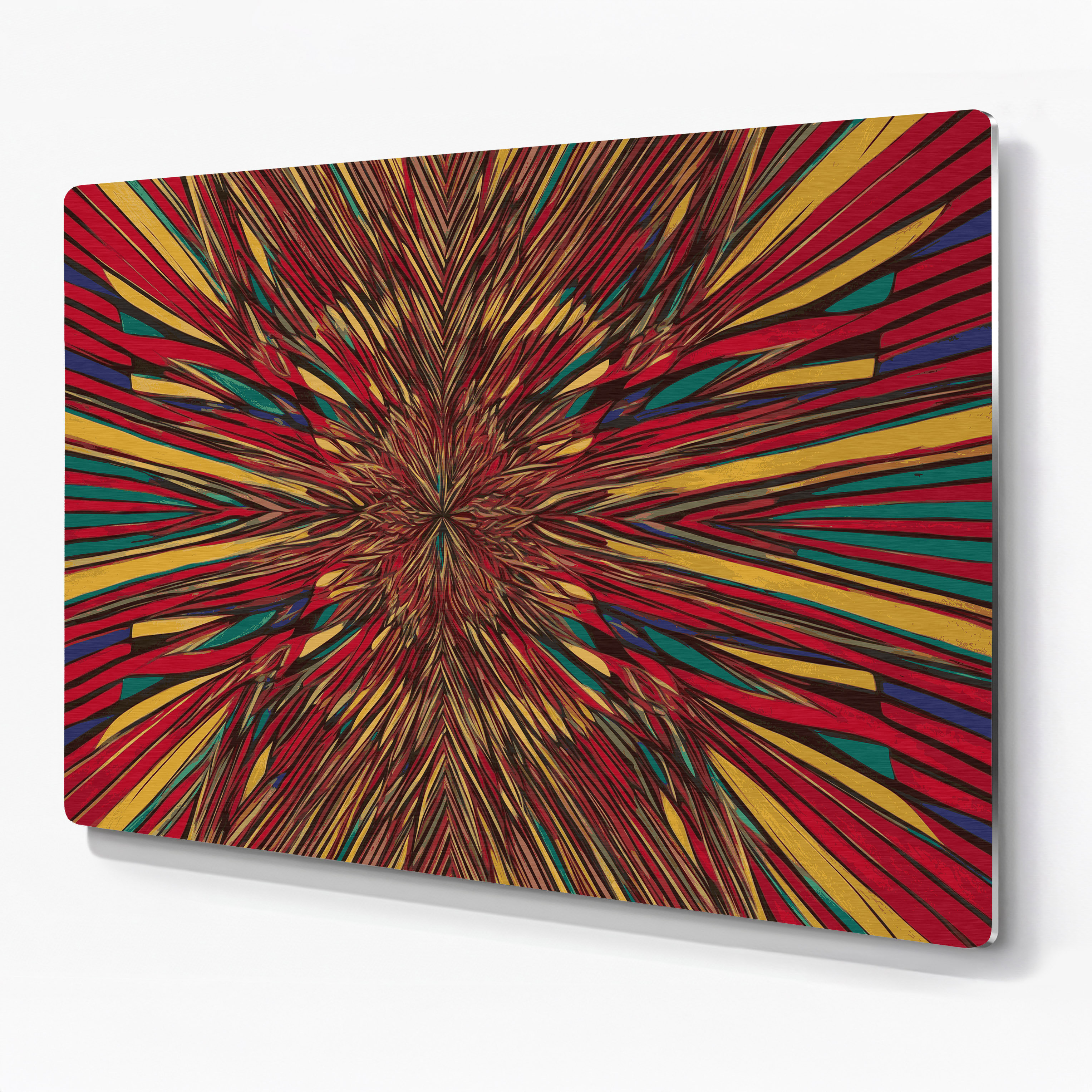 Brayden Studio® Op Art 41 Black Metal Wall Art | Wayfair