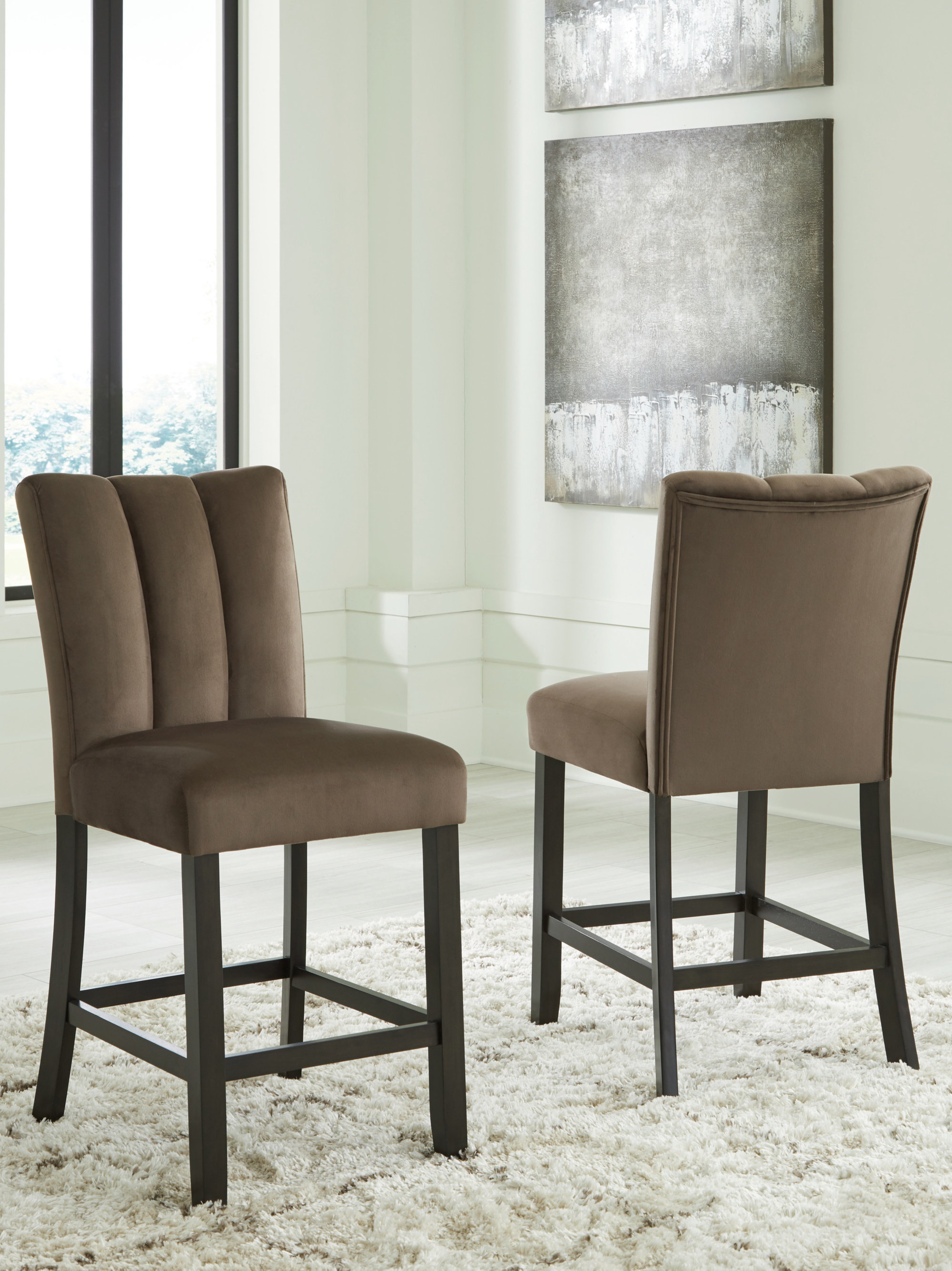 Mercer41 Kenji Counter Height Barstool (Set Of 2) | Wayfair
