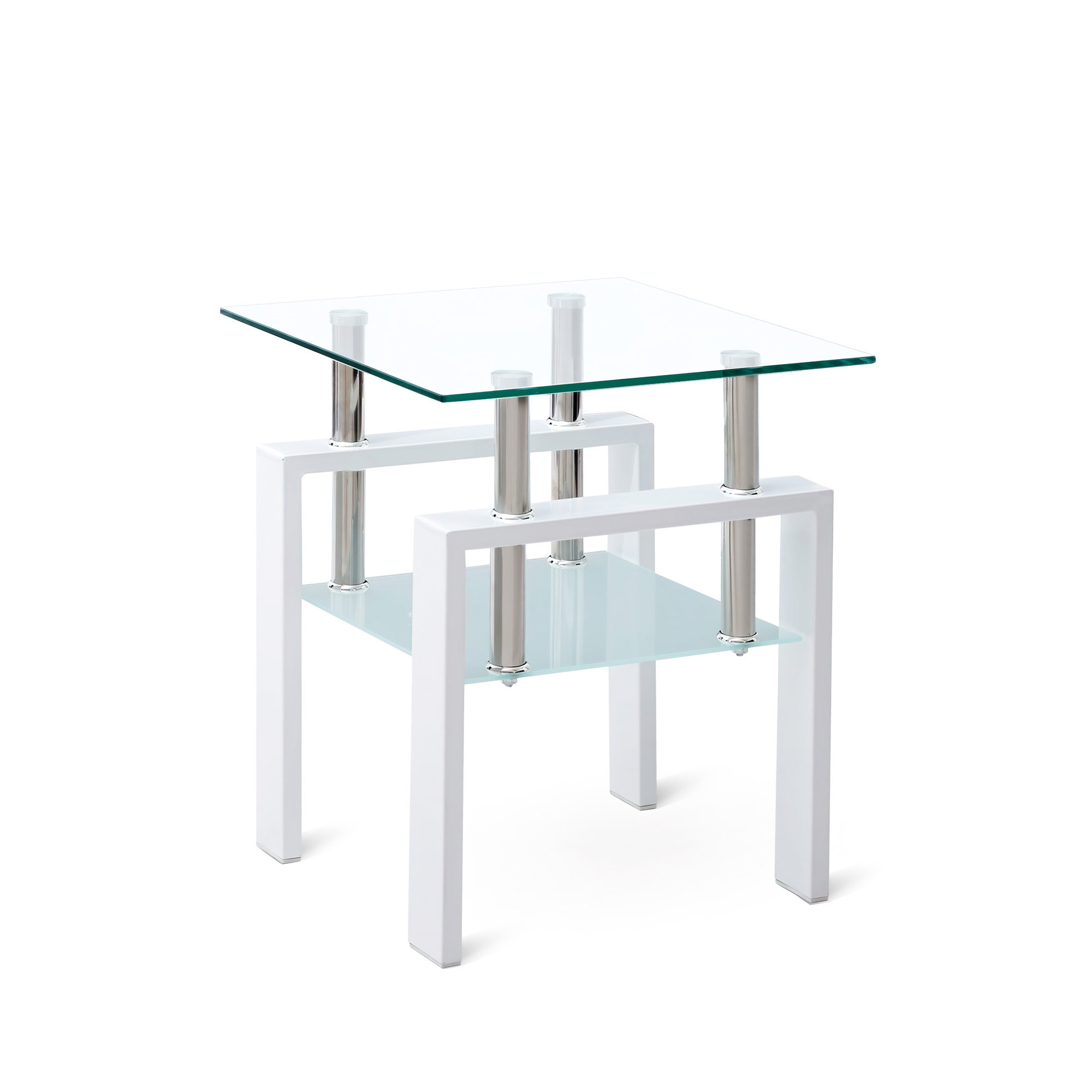 Ivy Bronx End Table, 2-Layers Small Table With Storage, Living Room ...