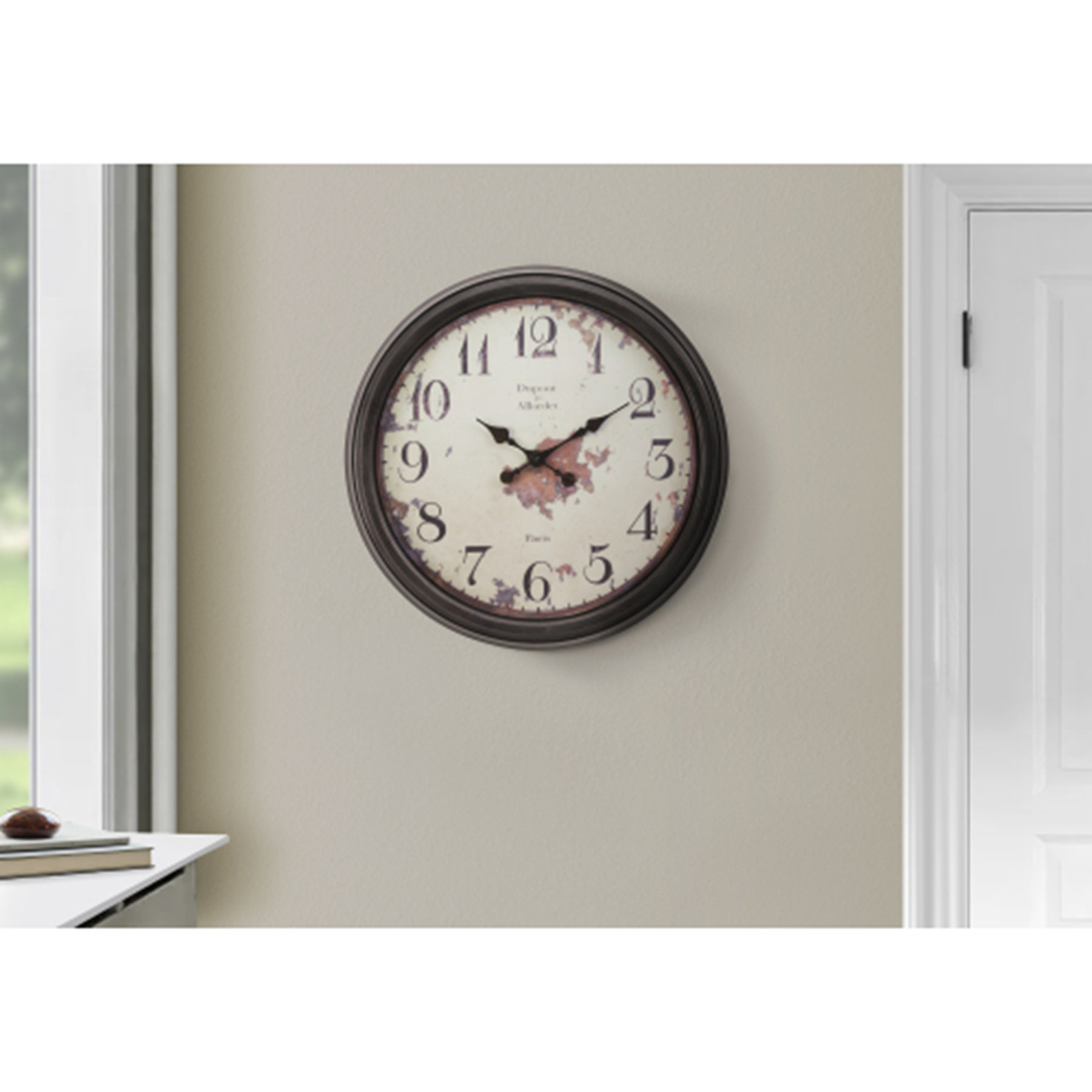 Fleur De Lis Living Round Clocks, Wall Clock, Transitional | Wayfair