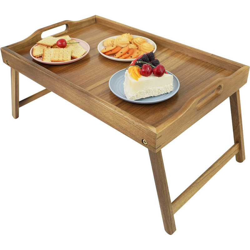 Lark Manor™ Bed Tray Table for Eating, Large Breakfast Tray with ...