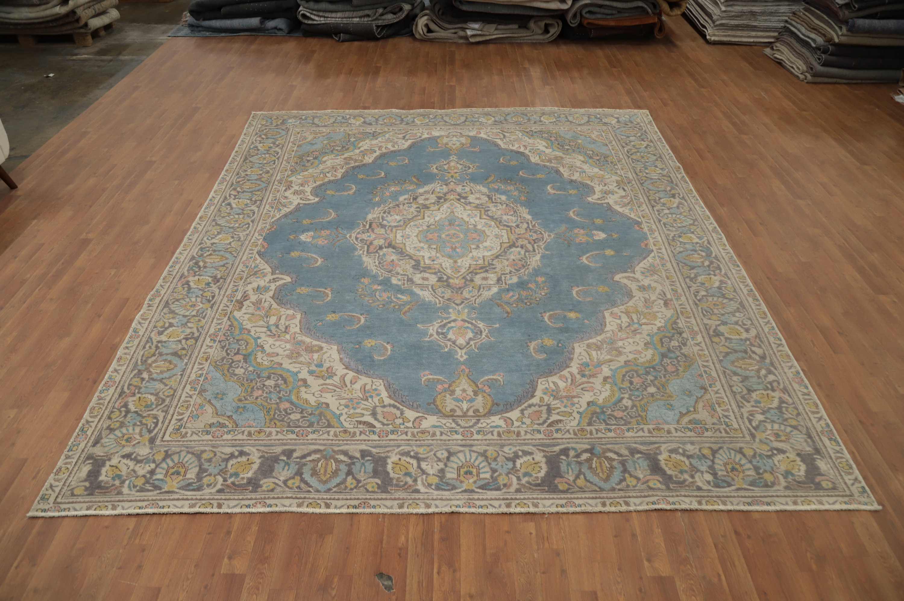 Bloomsbury Market Blue Handmade Traditional Area Rug 10x12 | Wayfair