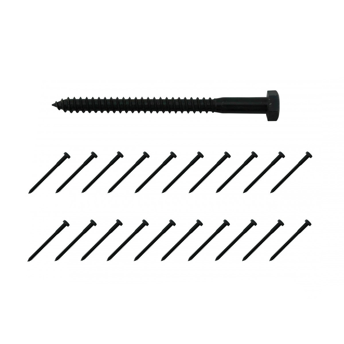 The Renovators Supply Inc. Steel 5/16 X 4" Lag Bolts Screw Black Zinc ...