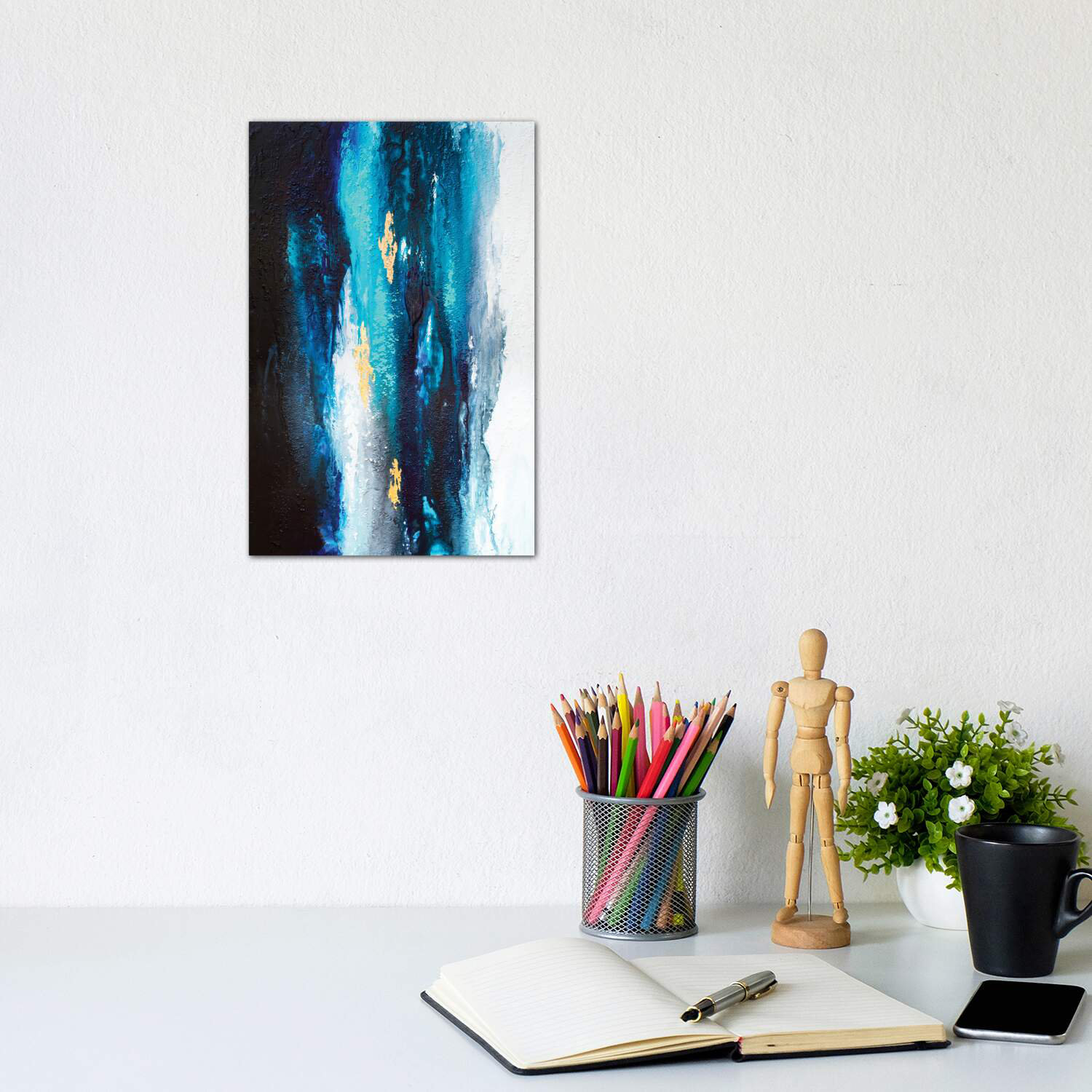 East Urban Home Deep Ocean - Painting Print | Wayfair
