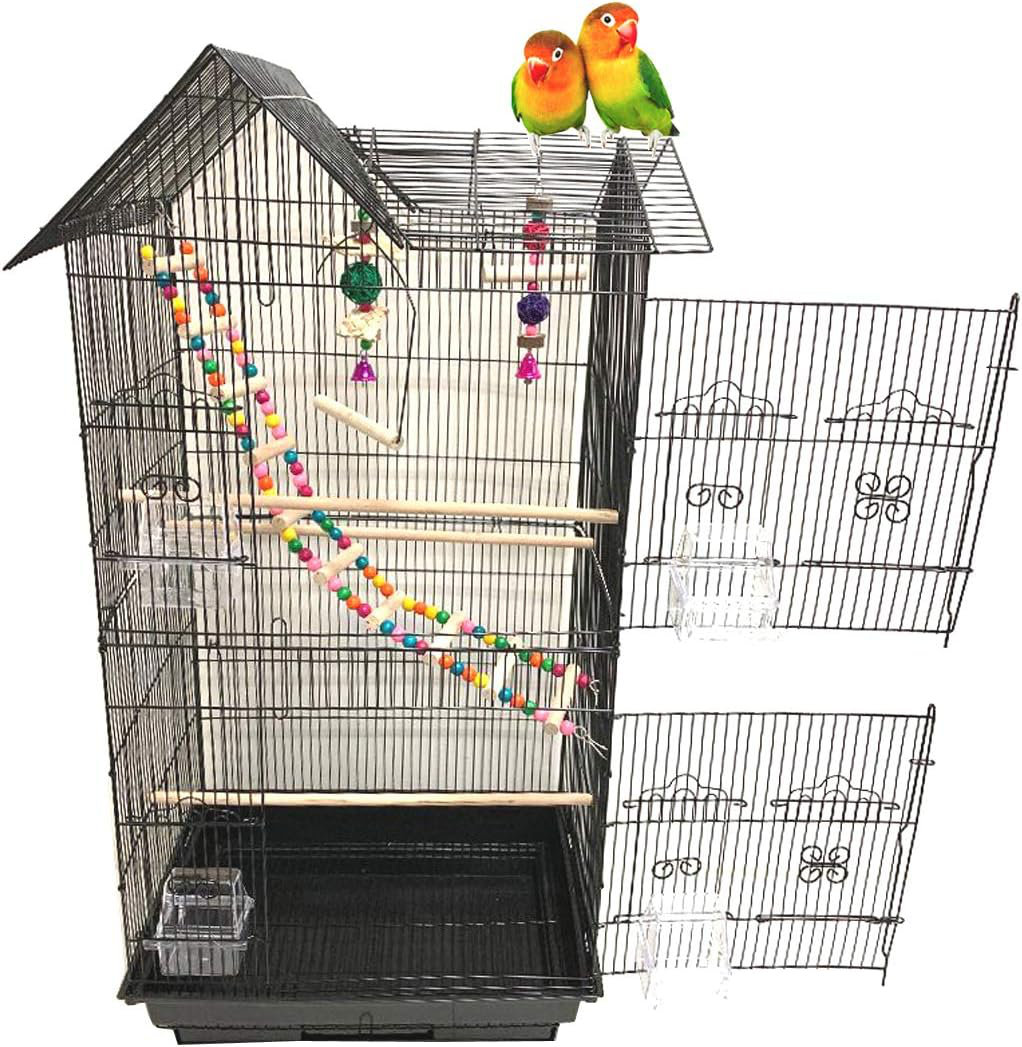 Tucker Murphy Pet™ 38-Inch Double Roof Top Large Flight Bird Cage With ...