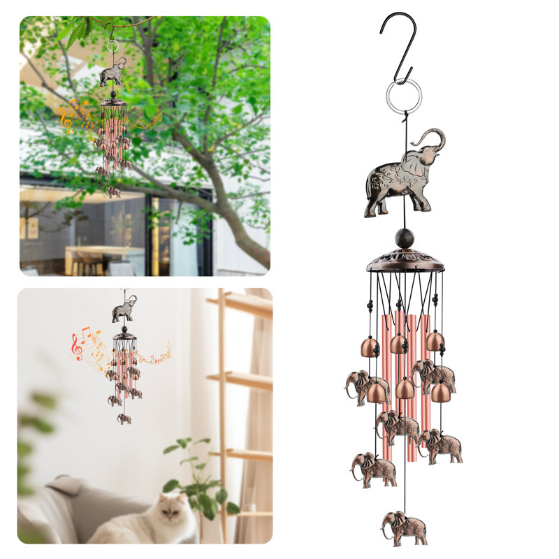 Arlmont & Co. Elephant Wind Chime | Wayfair