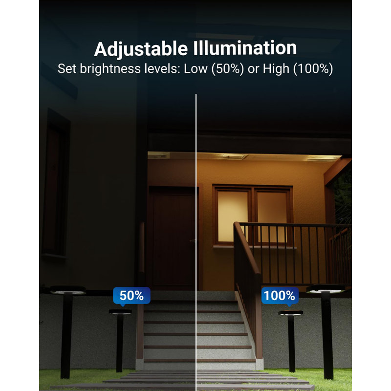 ALHAMBRA Matte Black Low Voltage Solar Powered Integrated LED Pathway ...