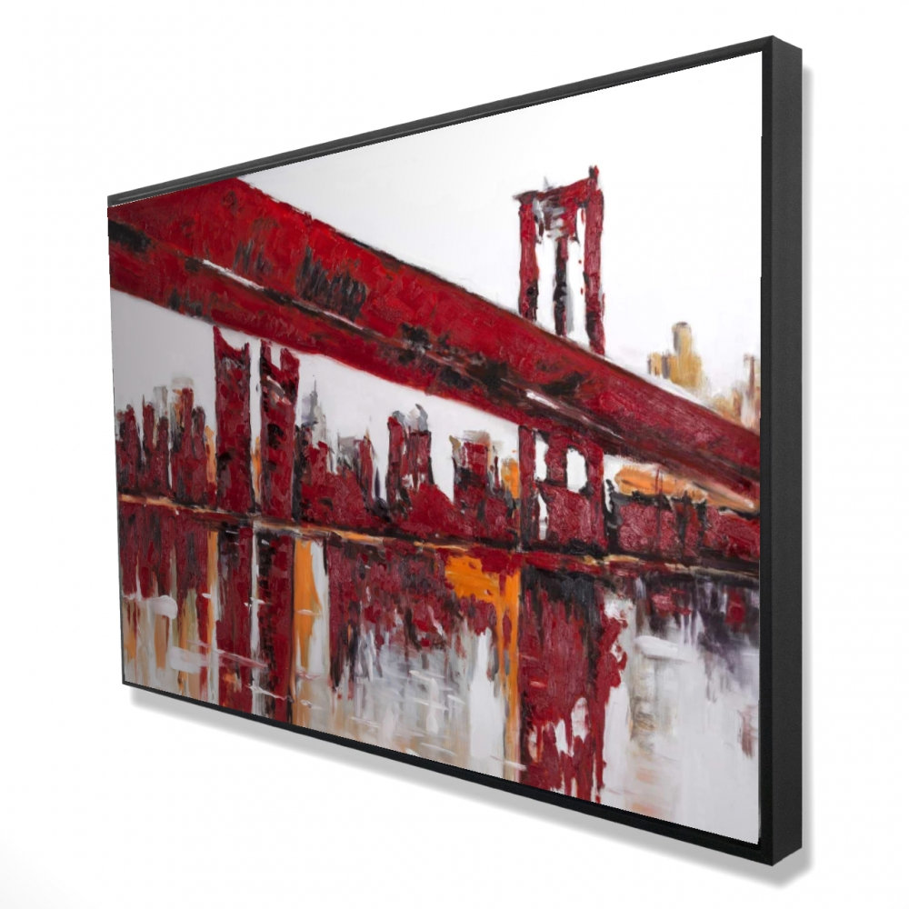 Hokku Designs " Red Bridge " on Canvas | Wayfair